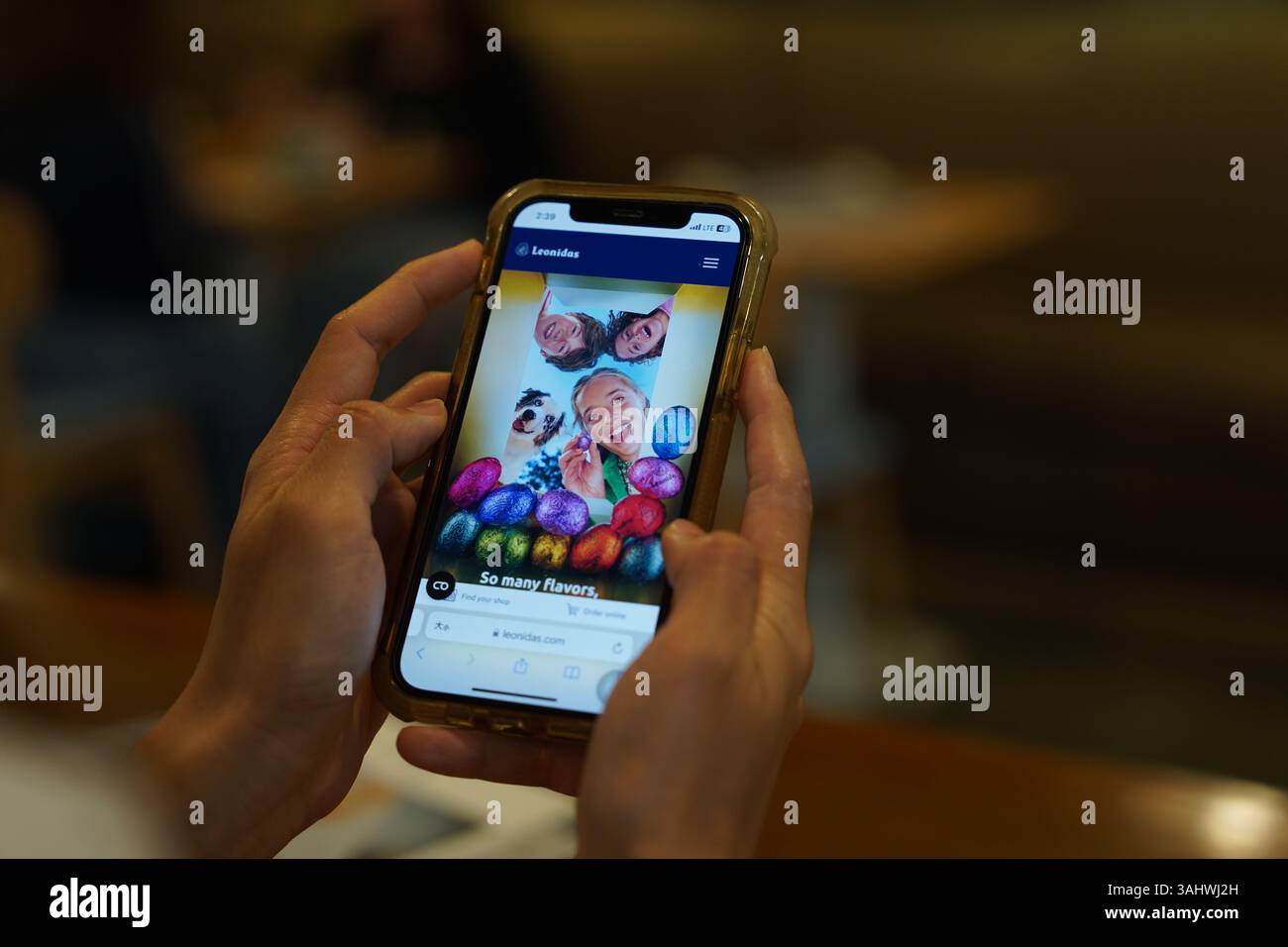 China. 9th Apr, 2025. In this photo illustration, A woman browses the ...