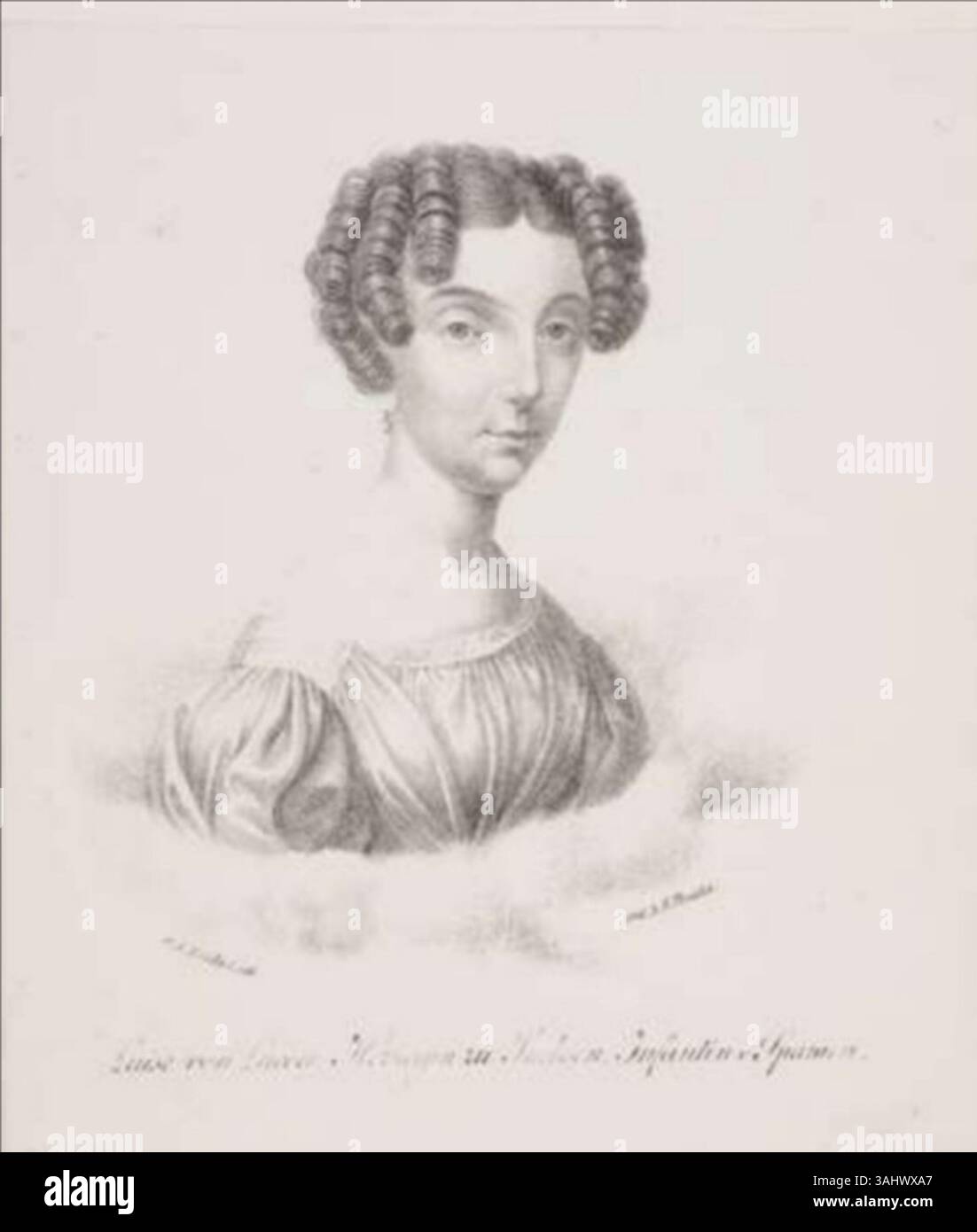This 19th-century portrait by Friedrich August Fricke depicts Marie ...