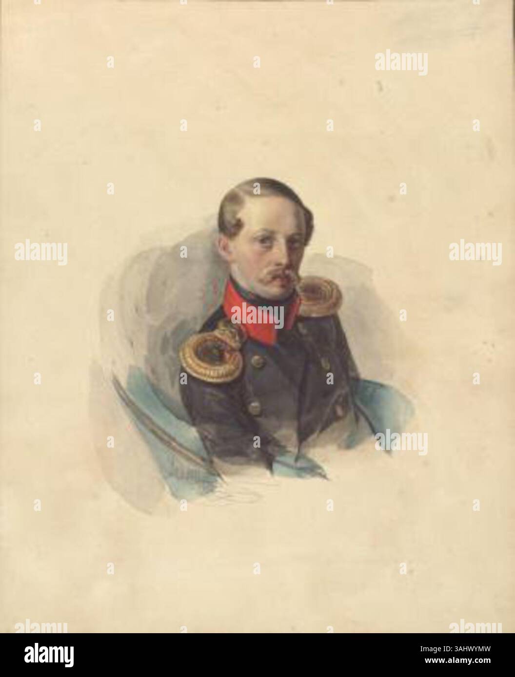 This 1849 portrait of Peter Pavlovich Godeyn by Kazimir Yasevich ...