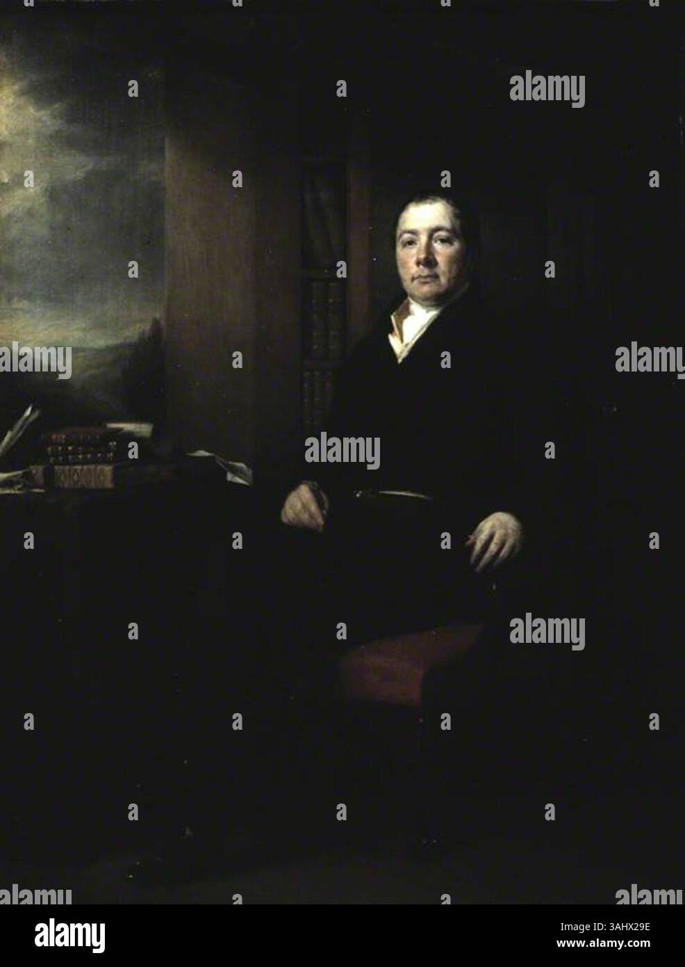 Oil painting by John Watson Gordon, attributed to him, depicting Thomas ...