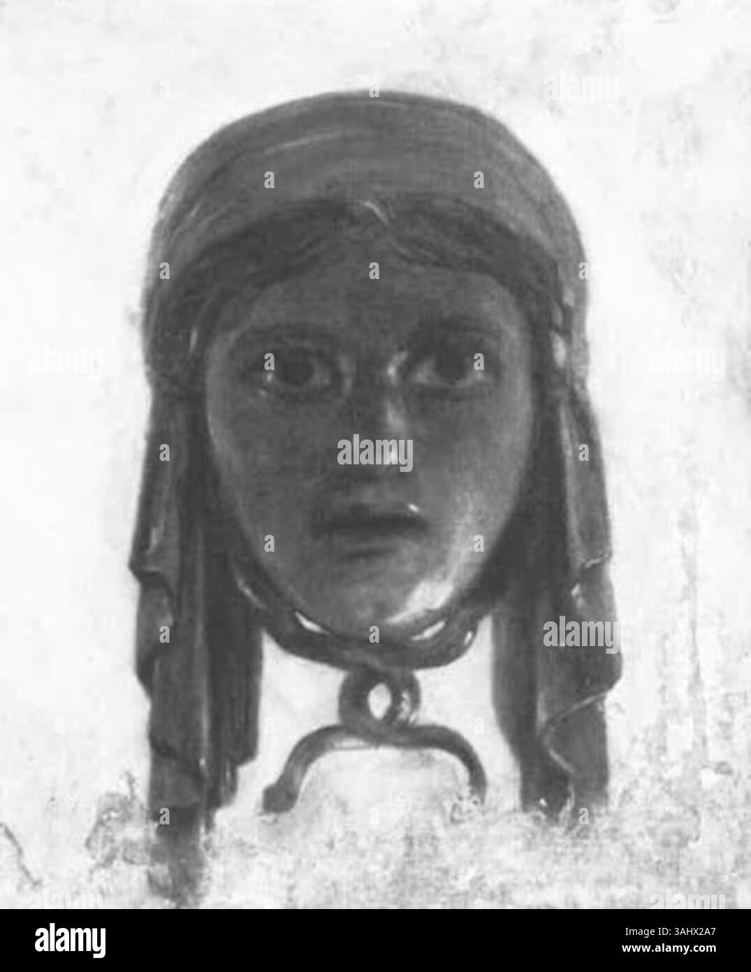 This 1869 painting 'Medusenhaupt' by Arnold Böcklin depicts the head of ...