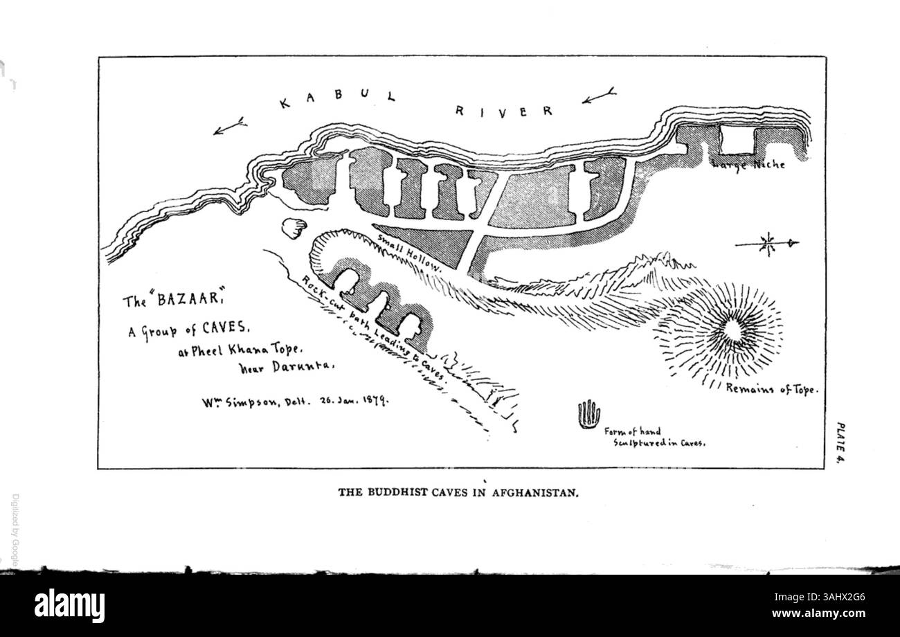 This plan by William Simpson, from his 1879 work 'The Buddhist Caves of ...