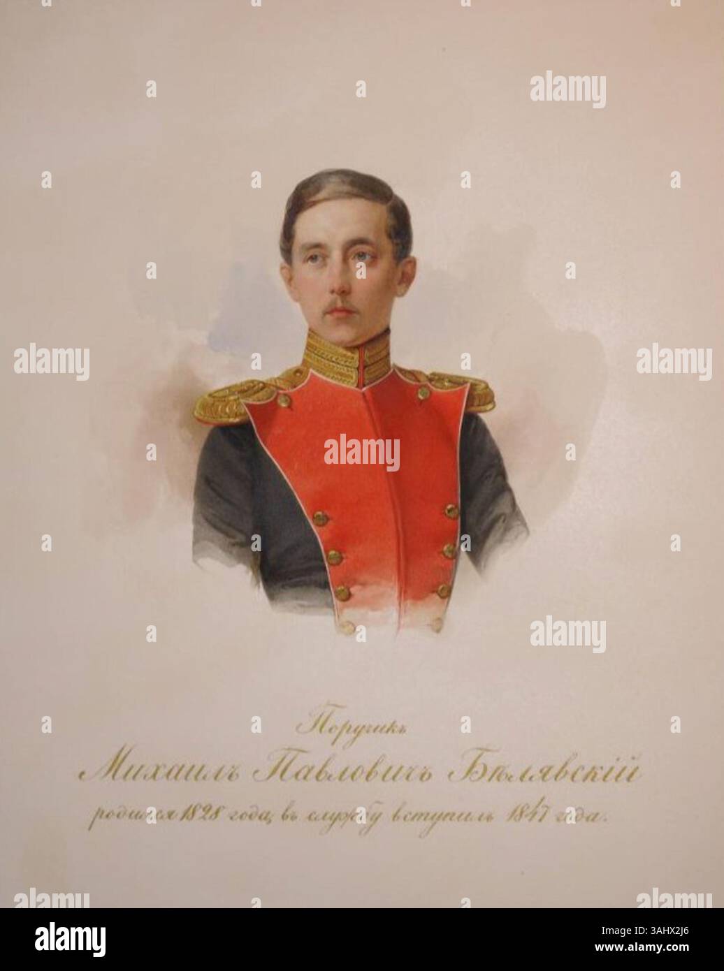 This 1850s portrait by Woldemar Hau shows Mikhail Pavlovich Belyavskiy ...