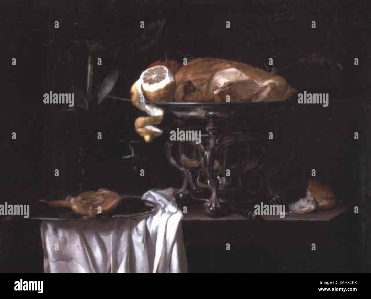 Willem van Aelst’s still life painting features roast guinea-fowl and ...