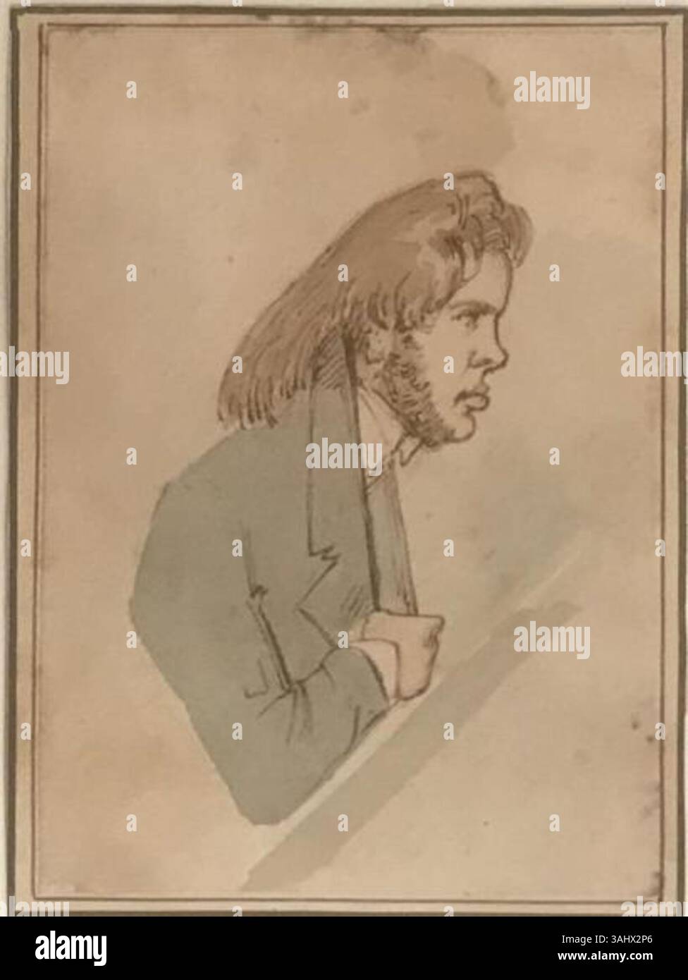 Jean-Baptiste Isabey’s watercolor caricature of the young Jules Favre ...