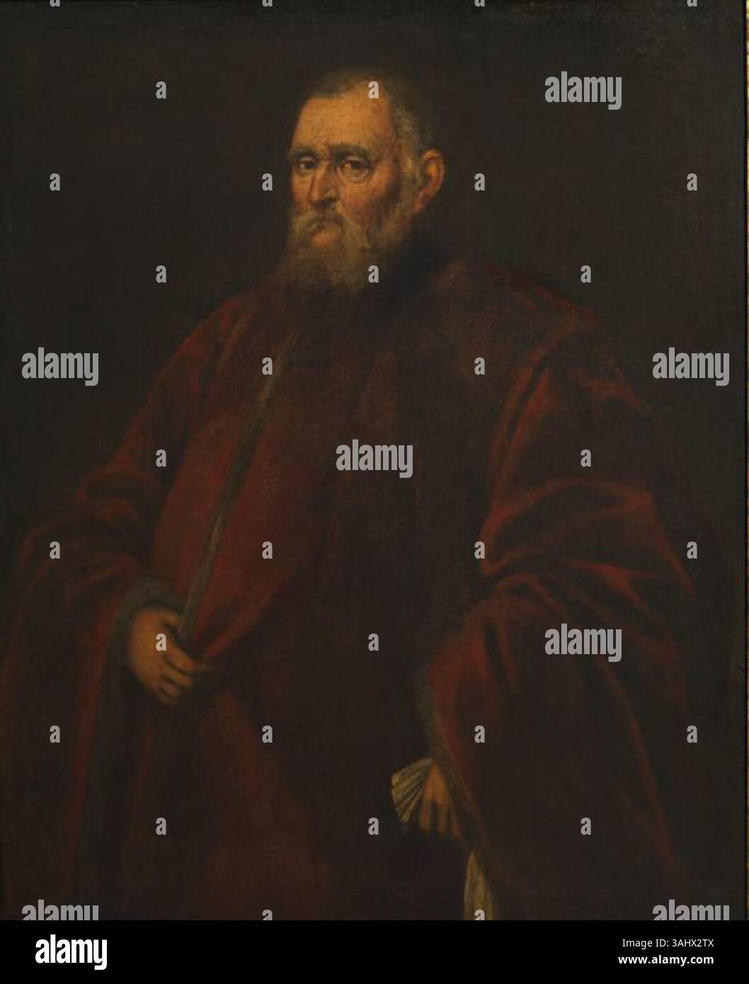 Portrait of a Venetian procurator, circa 1575, attributed to a follower ...