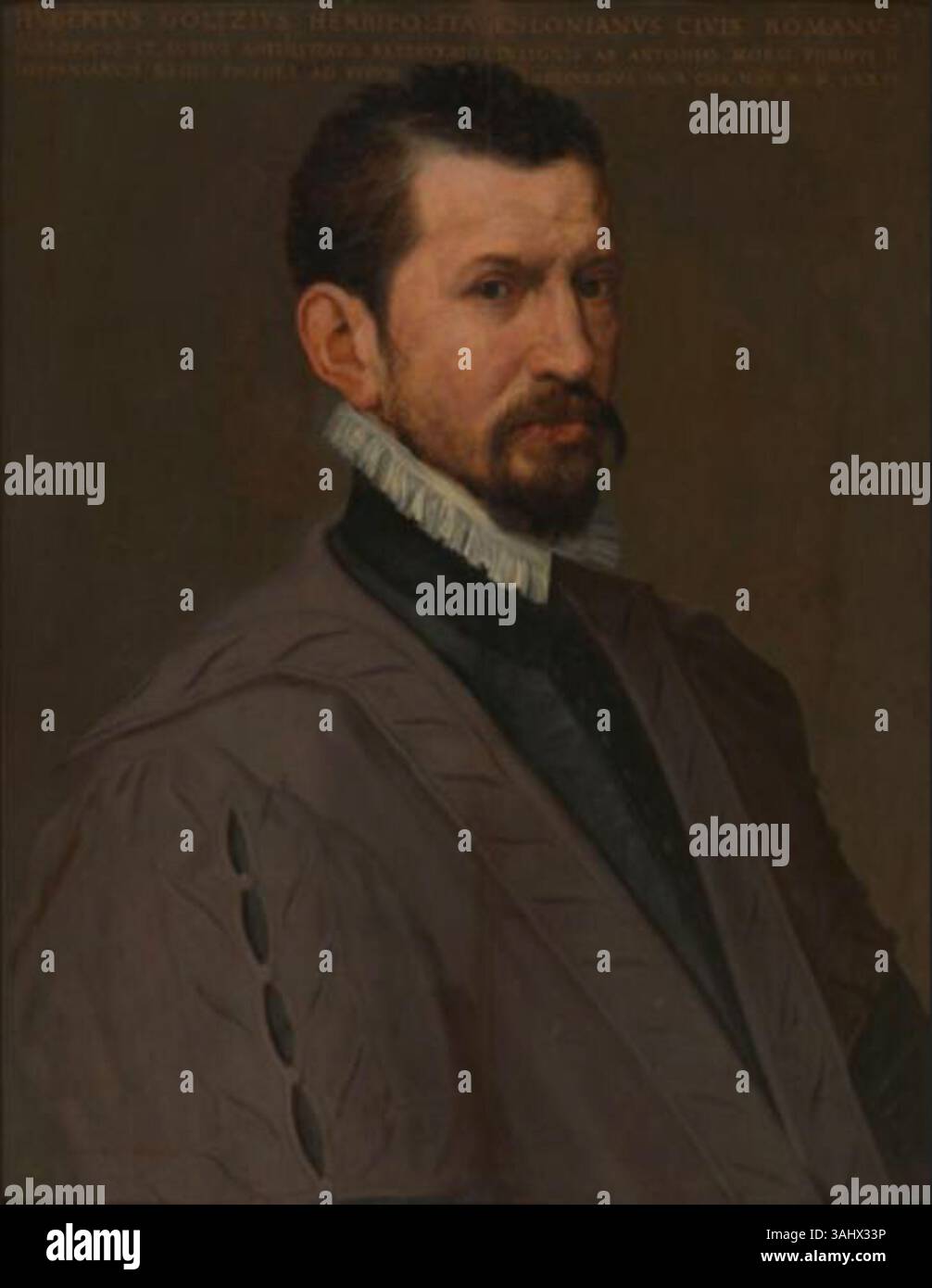 This 1574 portrait by Anthonis Mor depicts Hubert Goltzius, a renowned ...