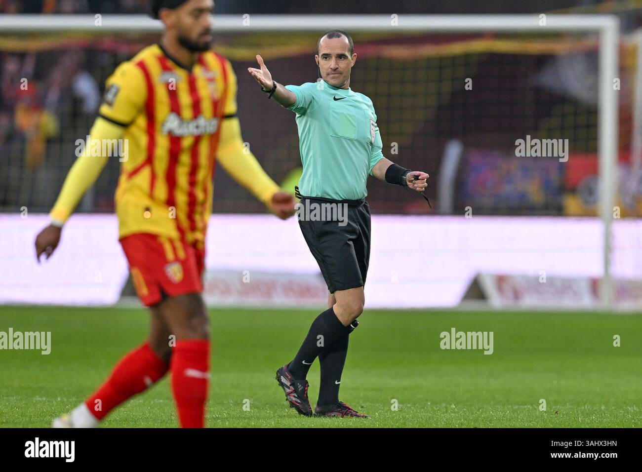 referee Benoit Millot pictured during the McDonalds Ligue 1 matchday 22 ...
