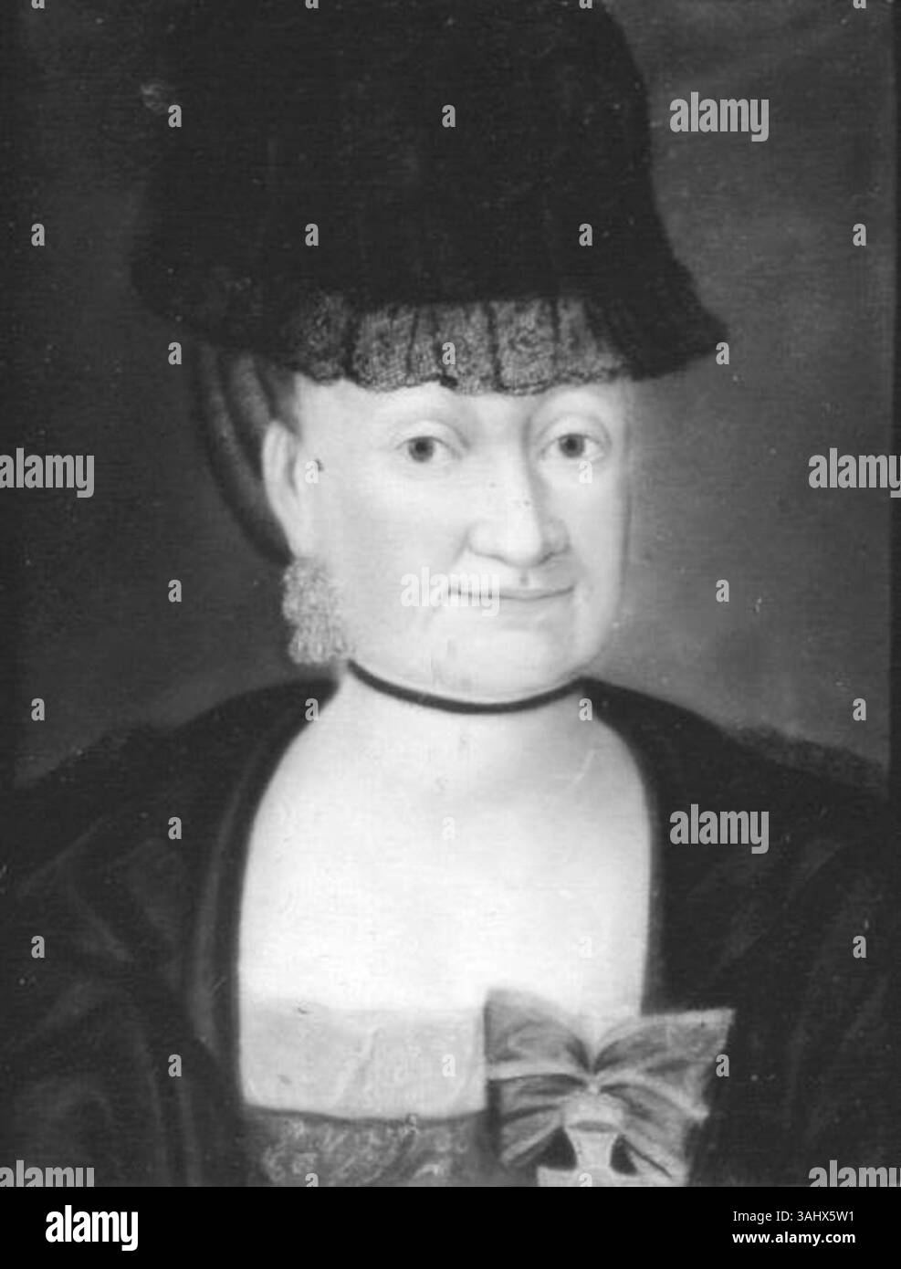 This 18th-century portrait depicts Francisca Dorothea, wife of ...