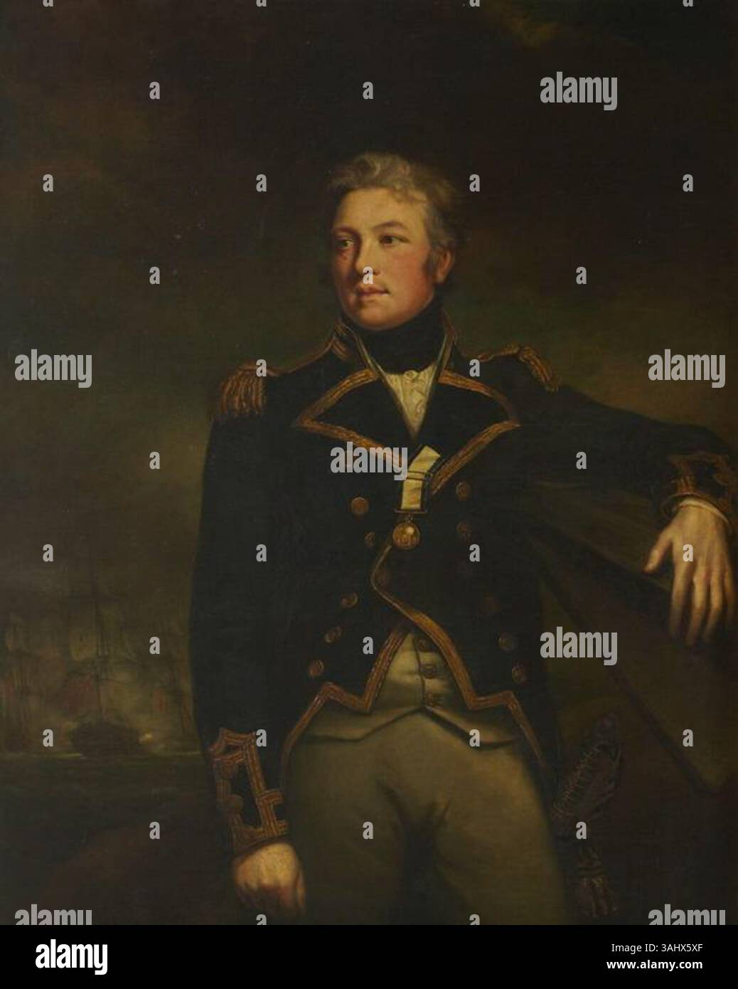 This oil portrait by James Northcote features Admiral Sir Philip ...