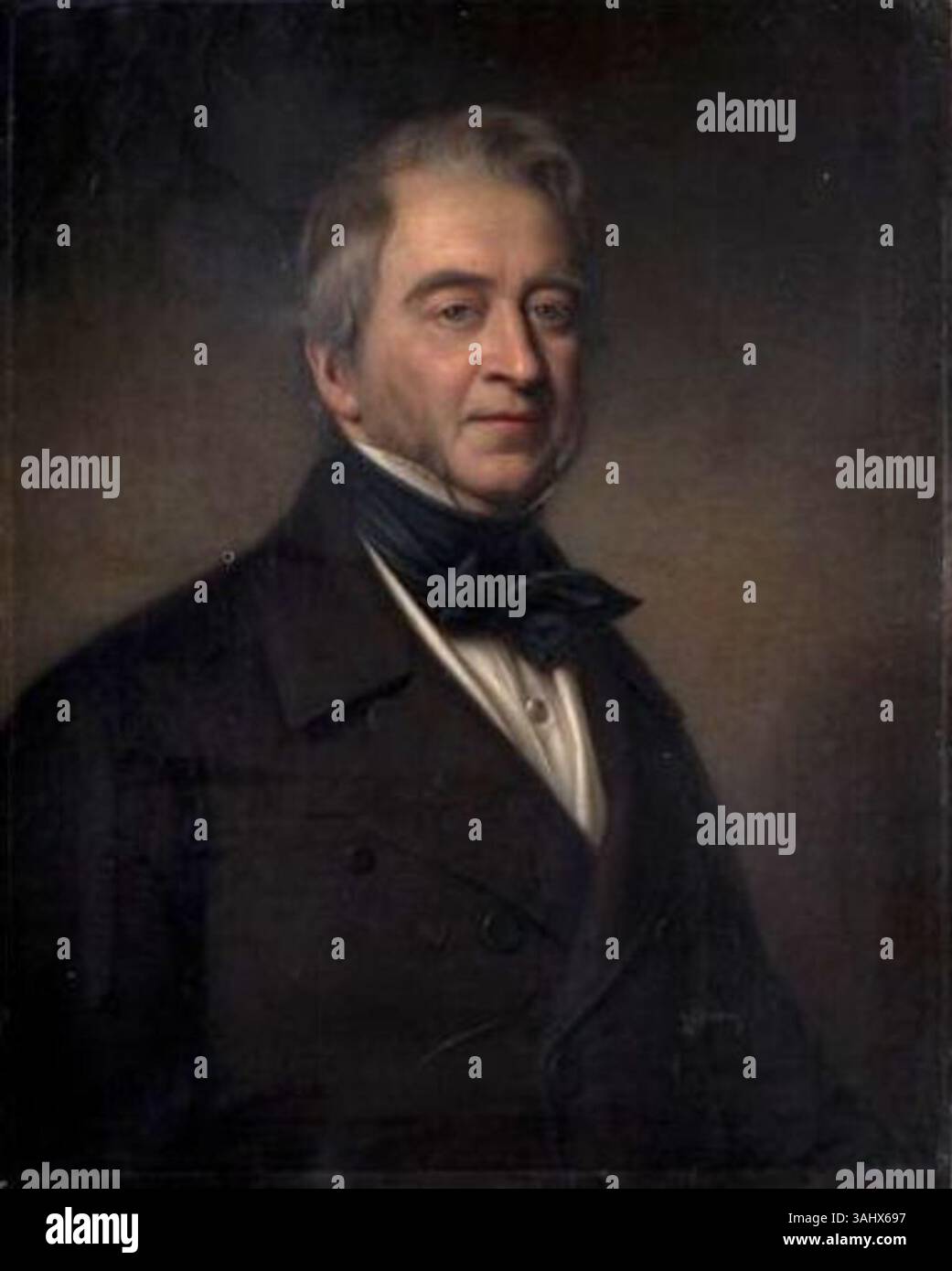 A portrait by Aleksander Lesser, depicting Stanisław Kostka Zamoyski ...