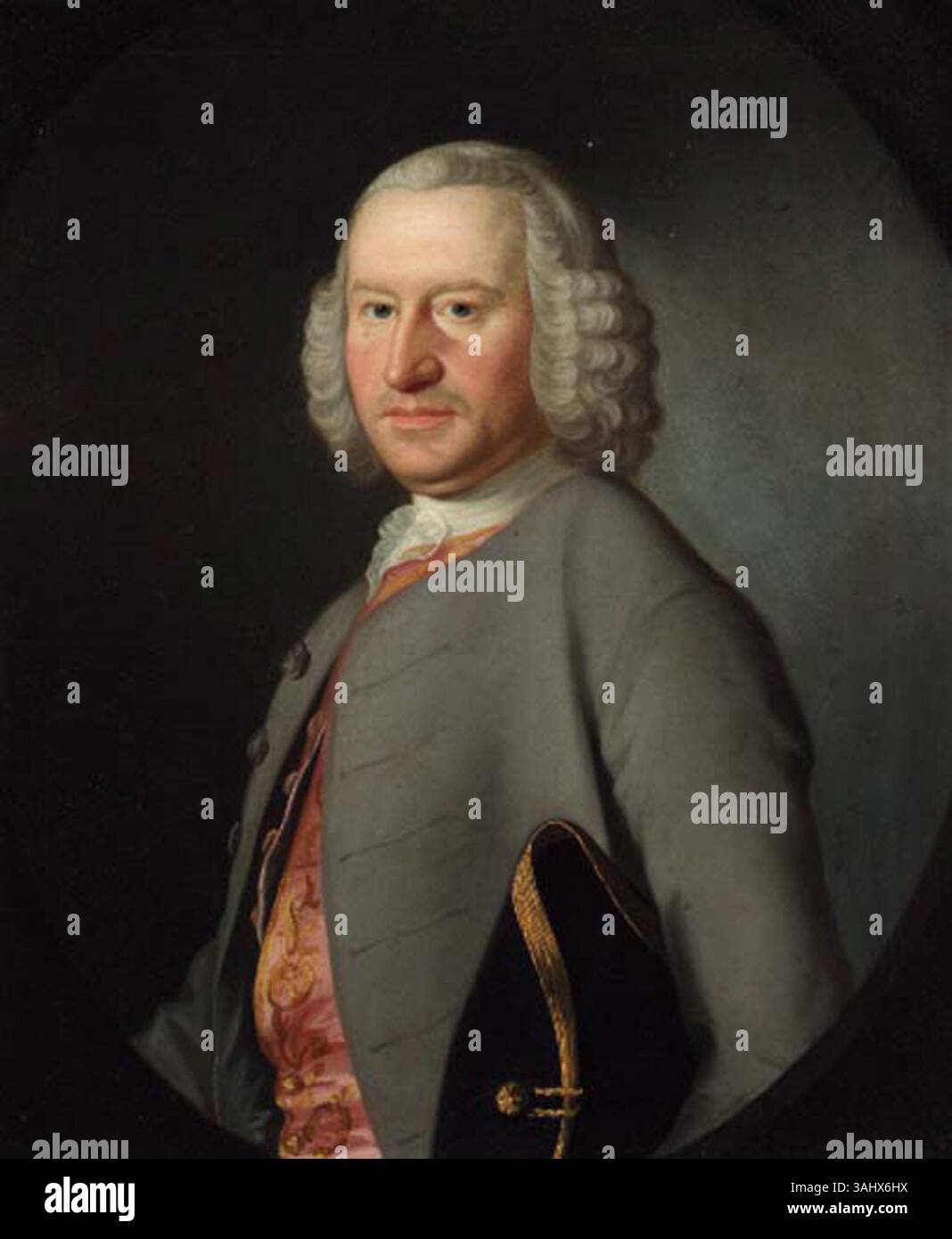 This 18th-century portrait, attributed to the circle of Joseph Wright ...