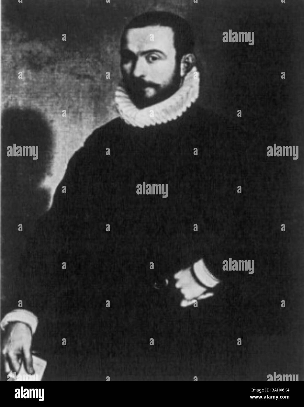 This oil painting by Giovanni Battista Moroni, circa 1550, portrays a ...