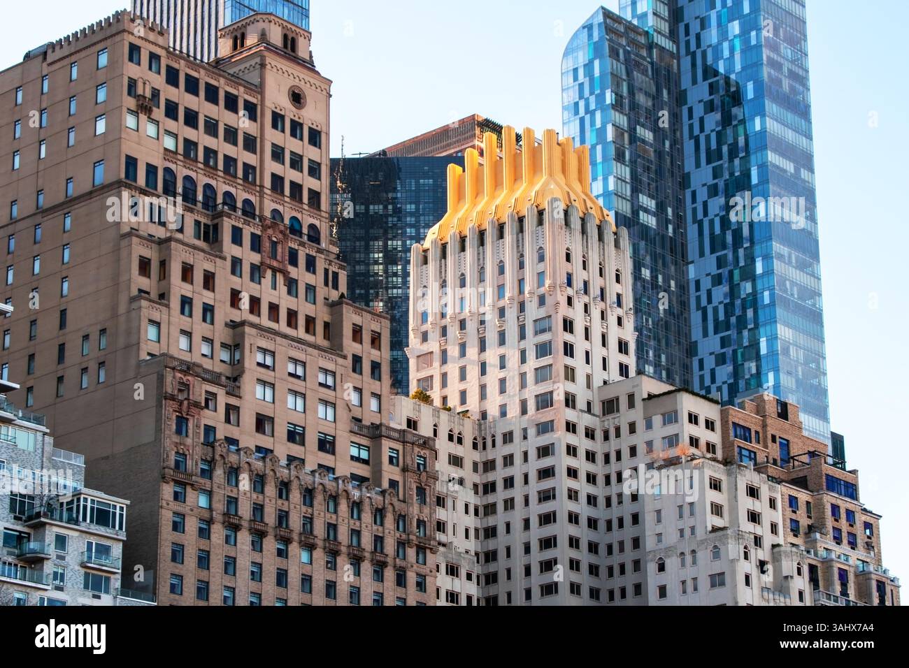 Diverse Architectural Styles in New York City, Manhattan skyscrapers ...
