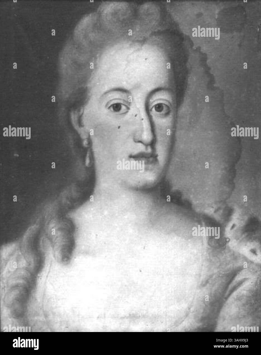 This pastel portrait from the late 18th century shows Therese Benedicta ...