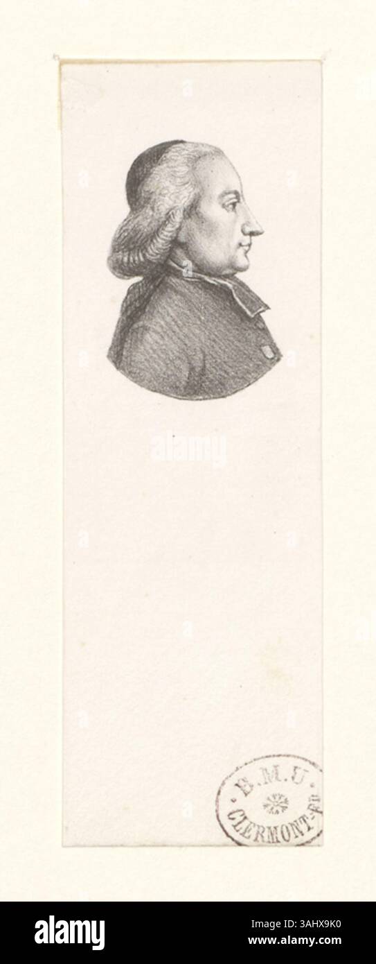 This lithograph from the Boyer collection depicts Antoine Mathias, a ...