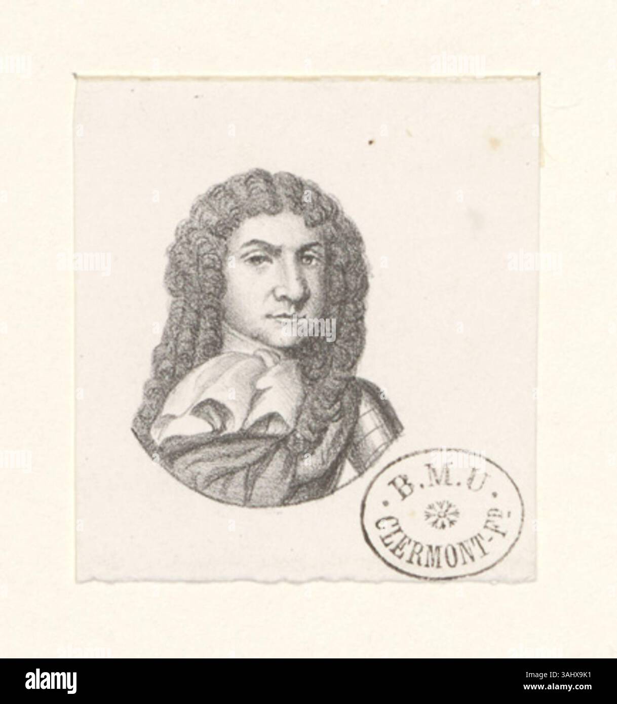 A lithograph print of Gilbert III Motier de La Fayette, Maréchal de ...