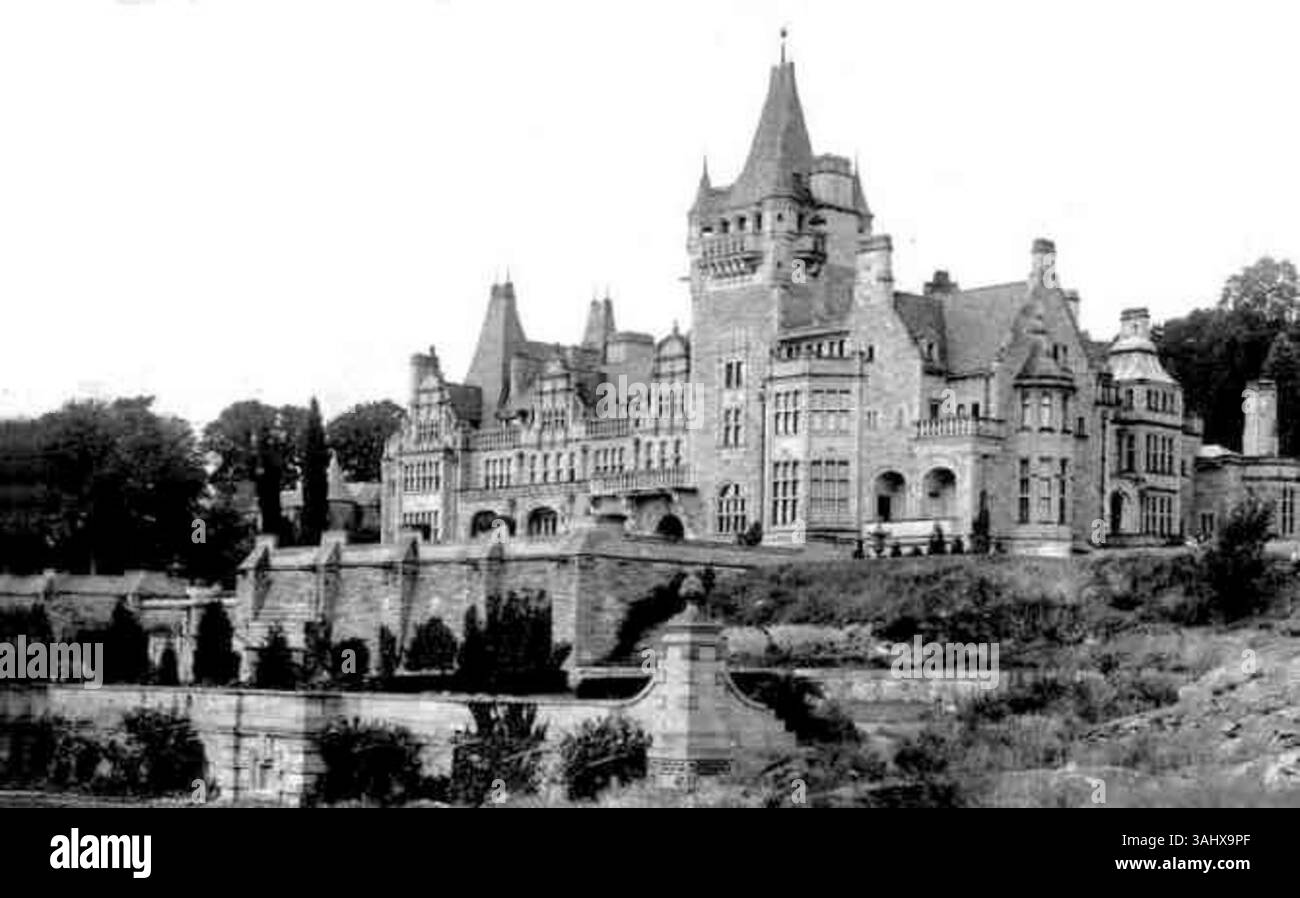 Photograph of Rosehaugh House from the 1910s, showcasing the early 20th ...