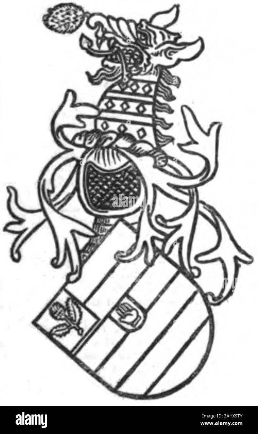 The coat of arms of the Clifford-Constable baronets, depicted in the ...