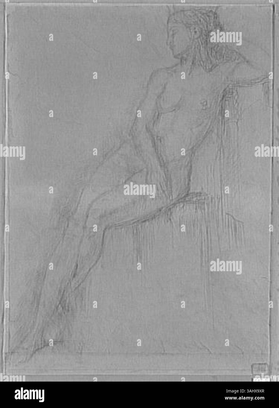 'Étude pour Galatée' by Gustave Moreau is a study for his painting of ...
