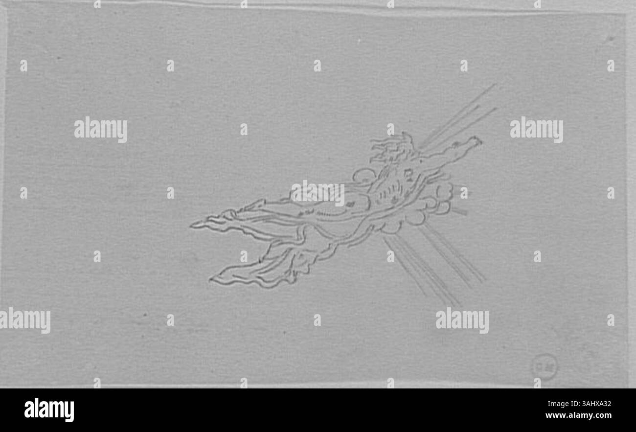 This study by Gustave Moreau, created between 1850 and 1895, depicts ...