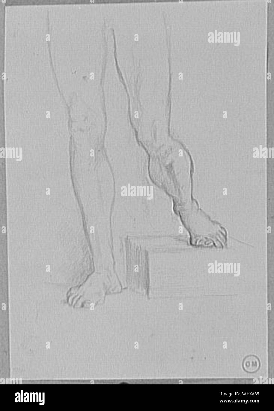 'Etude de jambes de Moïse' is a preparatory study for Moreau's larger ...