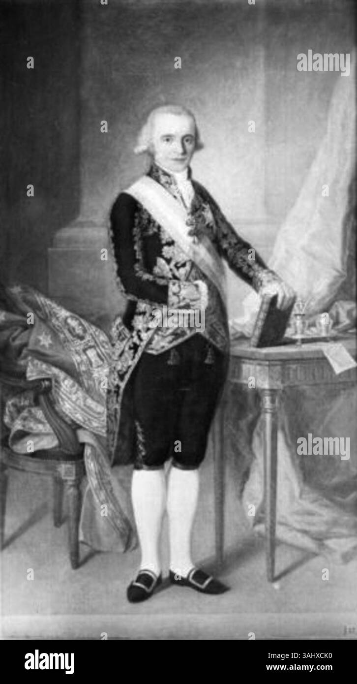 A portrait of Don Vicente Palafox y Ariza, marqués de Ariza, painted by ...