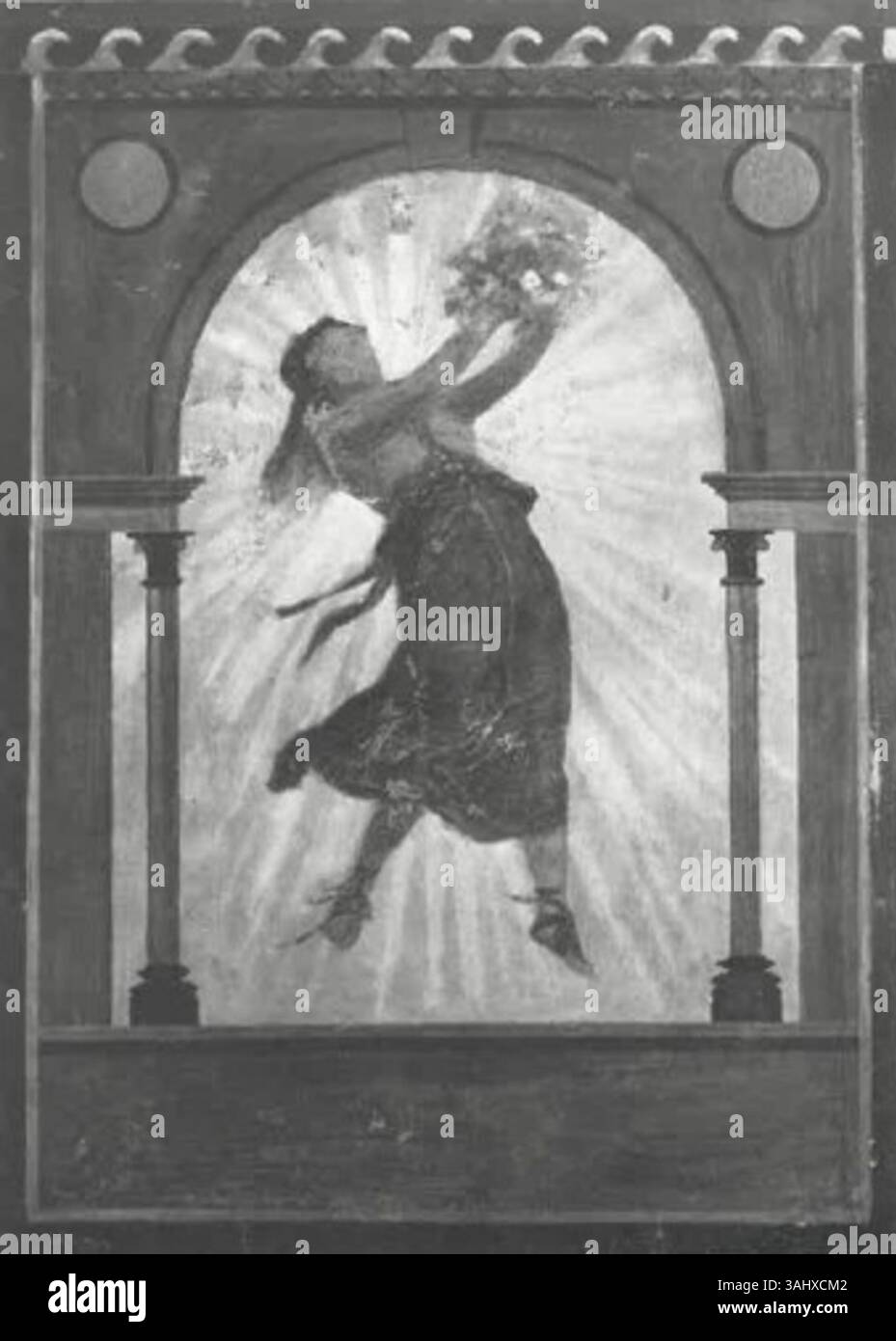 'Tanzende weibliche Figur mit Blumenstrauss' (Dancing Female Figure ...