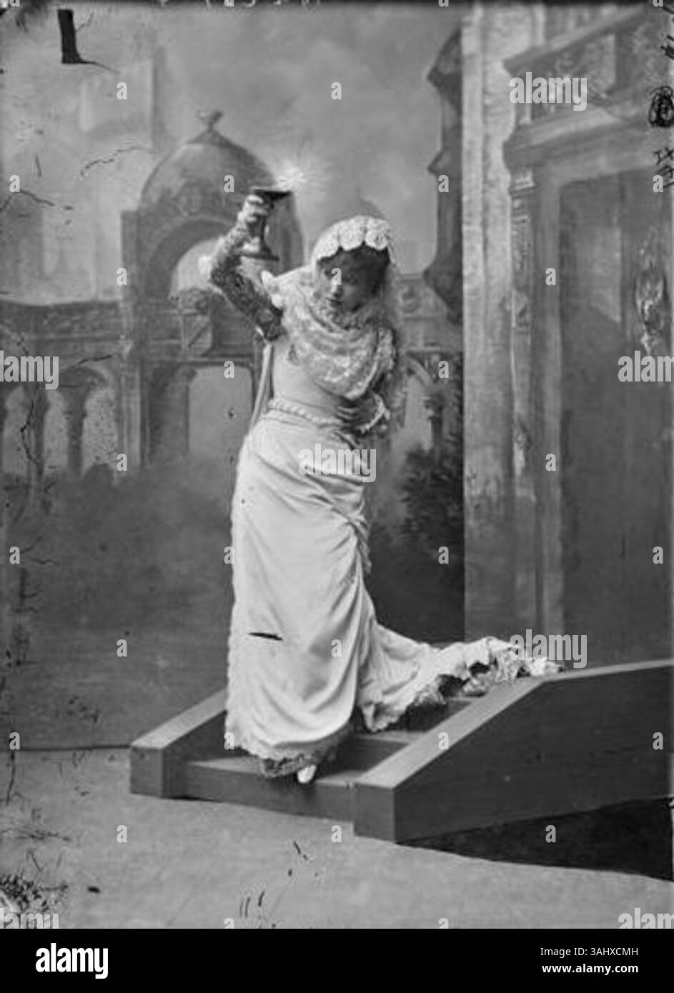 This 1877 photograph by Nadar shows Sarah Bernhardt, the famous French ...