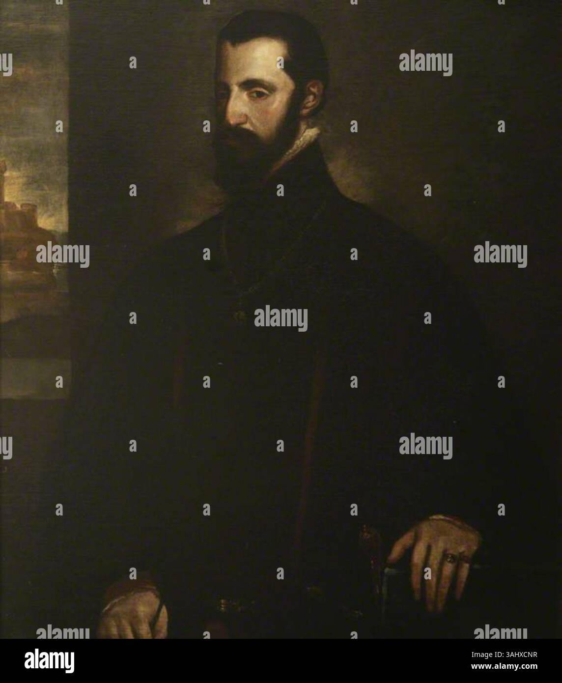 This portrait, attributed to Titian or Rubens, features Fernando ...