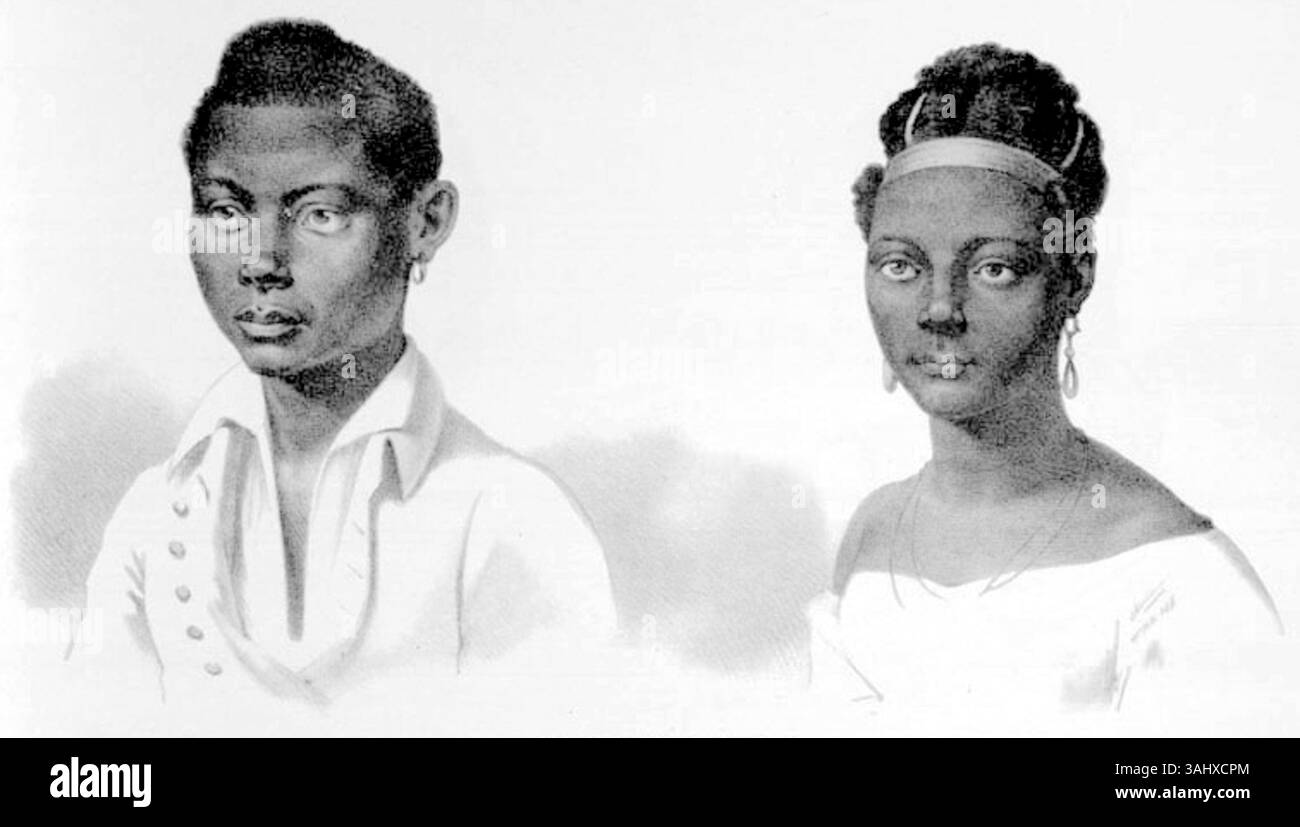 This lithograph by Johann Moritz Rugendas, created around 1830 ...