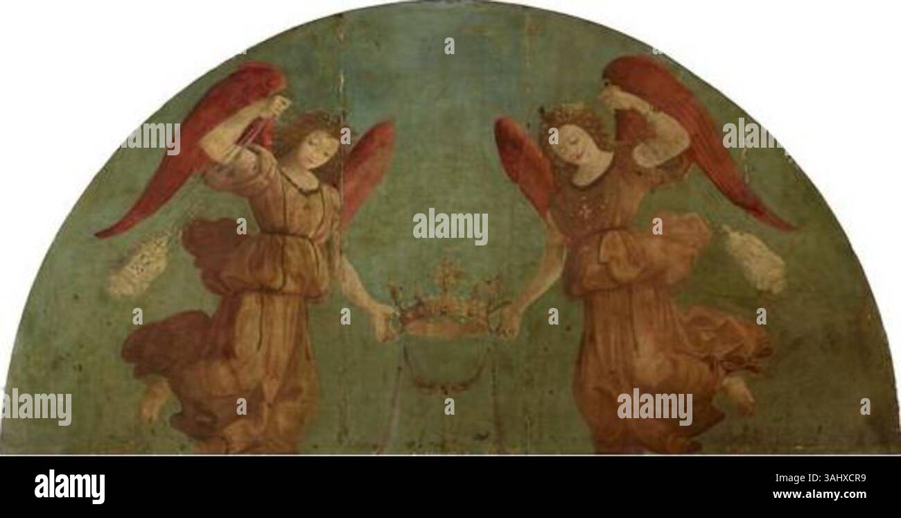 Piero di Cosimo’s painting *Two Censing Angels Holding a Crown*, a 15th ...