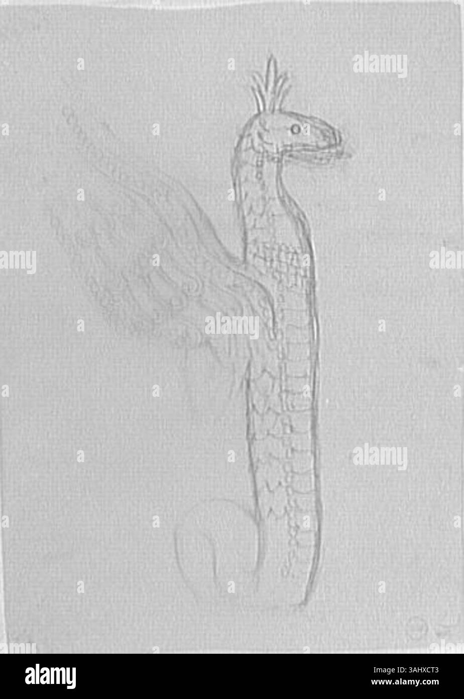 'Etude de serpent pour Oreste et les Erinyes' by Gustave Moreau, a ...