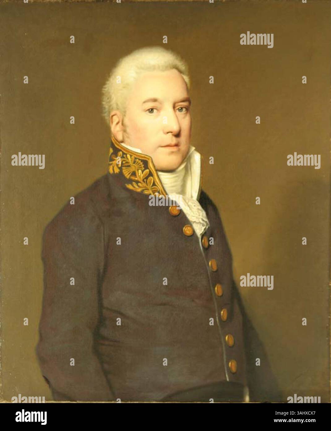 This 1824 oil on canvas by Willem Bartel van der Kooi is a portrait of ...