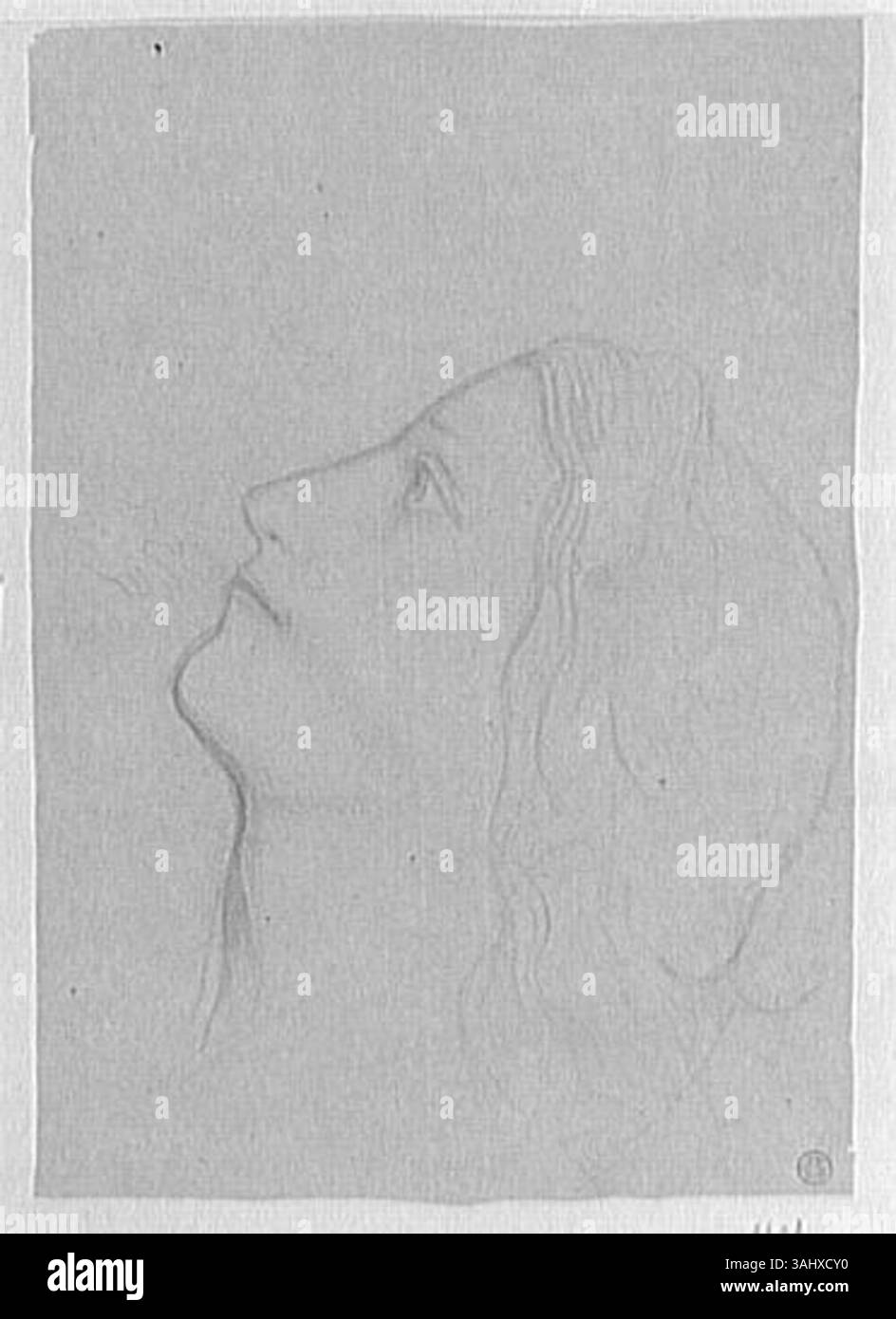 Tête de femme pour Oedipe et le Sphinx is a study by Gustave Moreau for ...