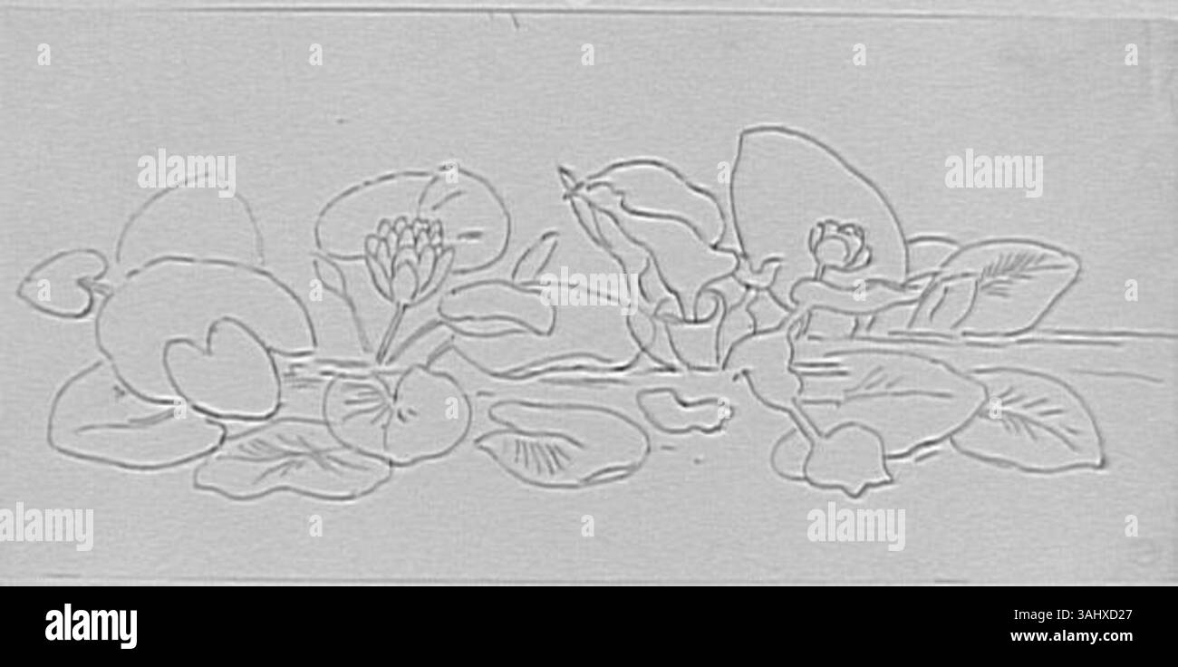 'Etude de plantes aquatiques pour Les Filles de Thespius' (Study of ...