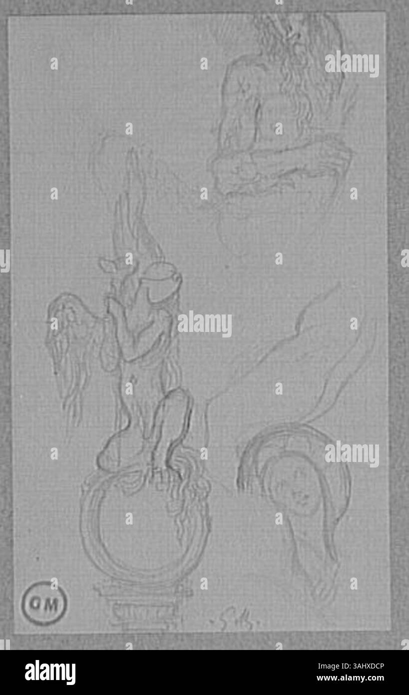 'Feuille d'études pour Sémélé' (Study Sheet for Semele) by Gustave ...