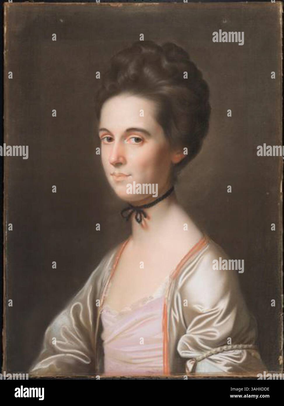 Pastel portrait of Elizabeth Apthorpe (Mrs. James McEvers) painted by ...