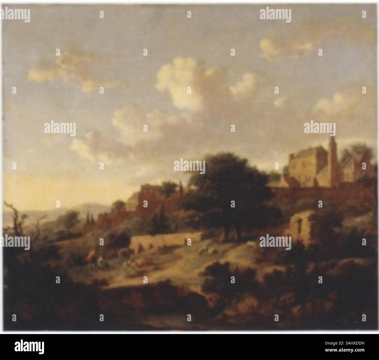 This circa 1670 landscape painting by Jan van der Heyden and Adriaen ...