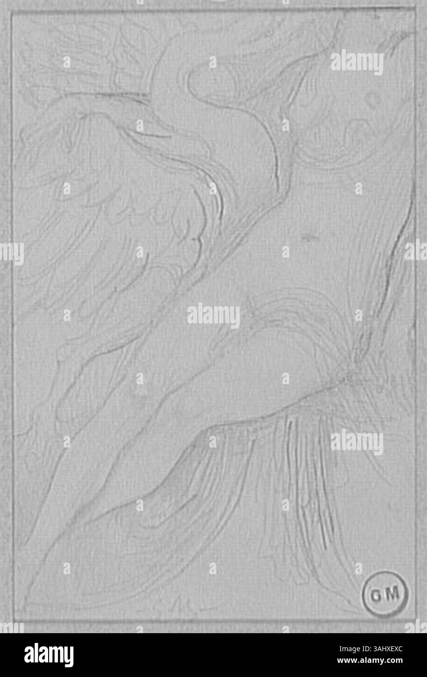 'Etude pour Leda' by Gustave Moreau is a preparatory study for his ...