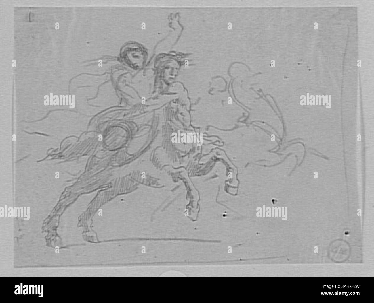 This study by Gustave Moreau depicts a centaur abducting a woman ...