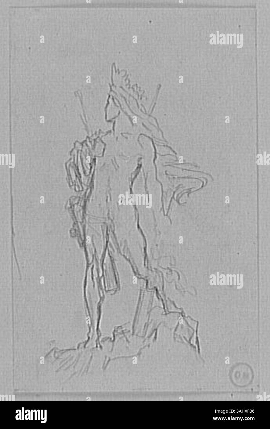 This study by Gustave Moreau depicts Hercules battling the Hydra of ...