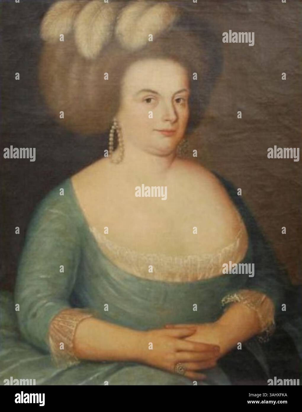 This 18th-century Portuguese portrait depicts Jacinta Maria da Câmara ...