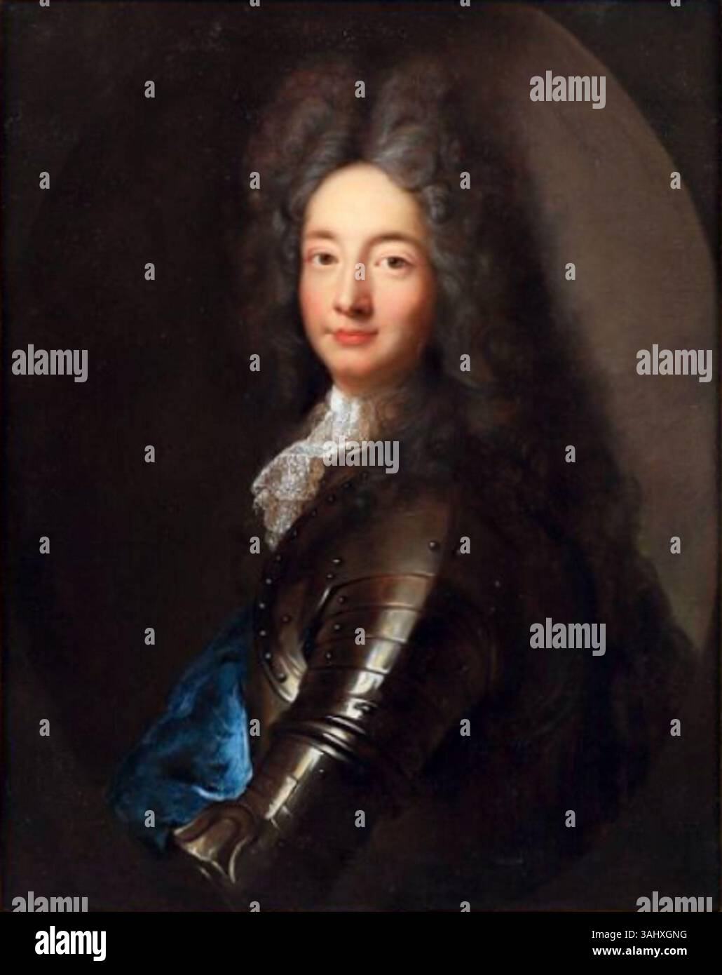 This portrait, painted by François de Troy, depicts Henri-Jacques ...