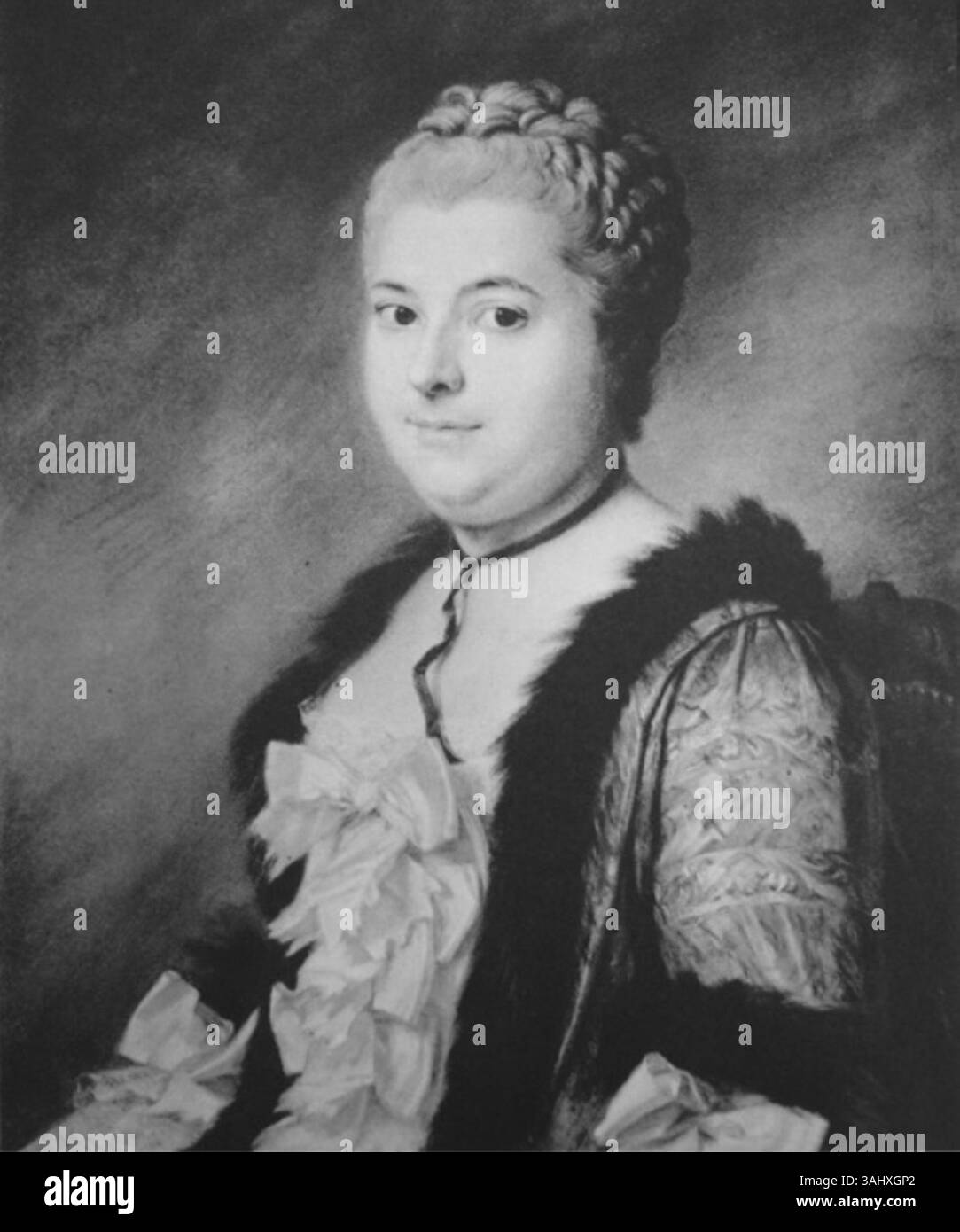 This 18th-century portrait by Maurice Quentin de La Tour depicts ...