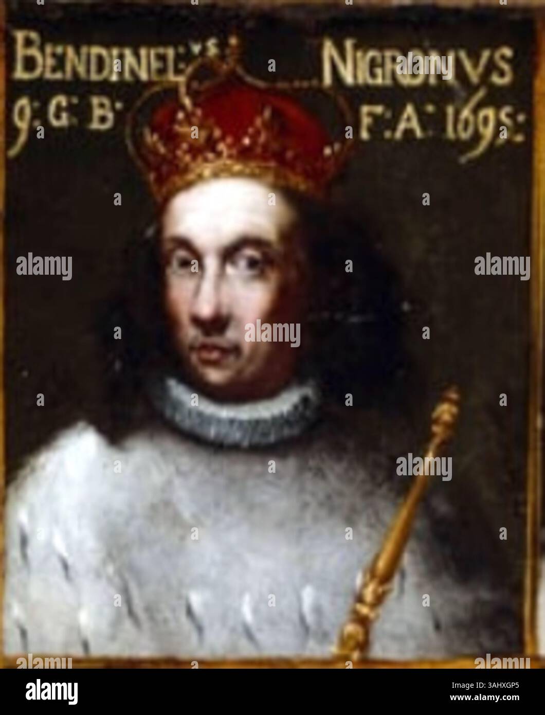 Portrait of Bendinelli Negrone, Doge of Genoa from 1695 to 1697 ...