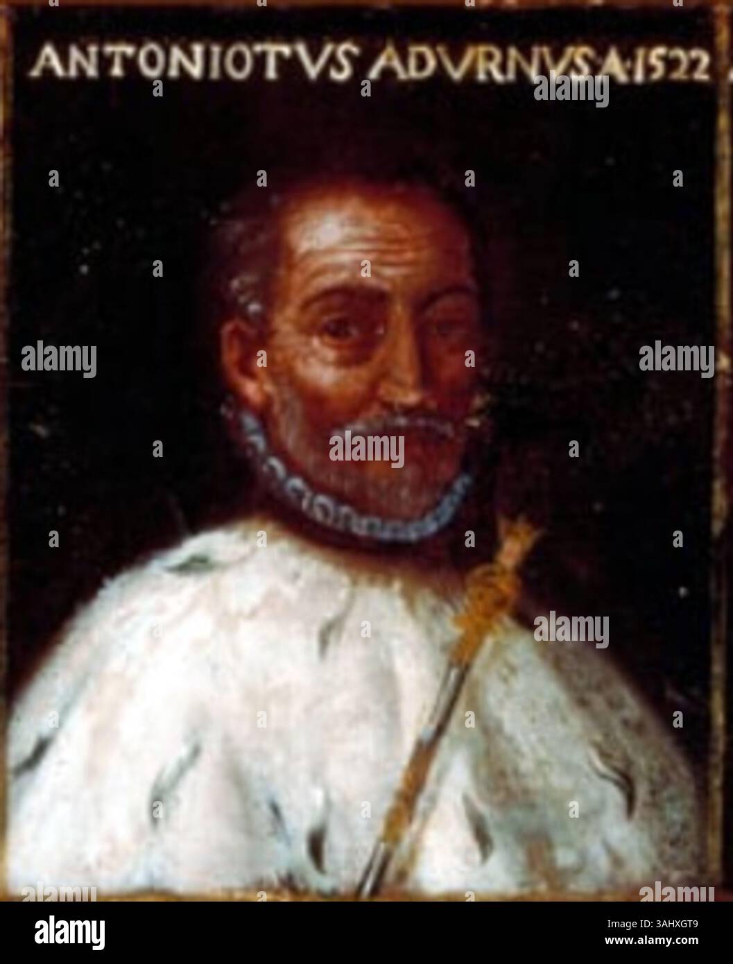 This portrait depicts Antoniotto II Adorno (1479–1528), Doge of Genoa ...