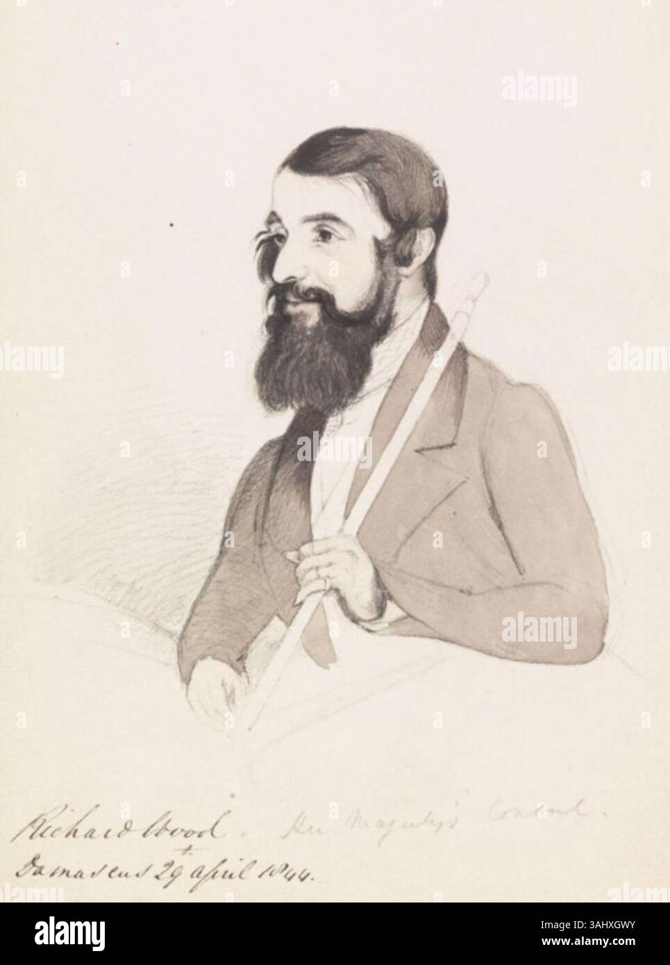 This watercolor by Godfrey Thomas Vigne, dated April 29, 1844, depicts ...