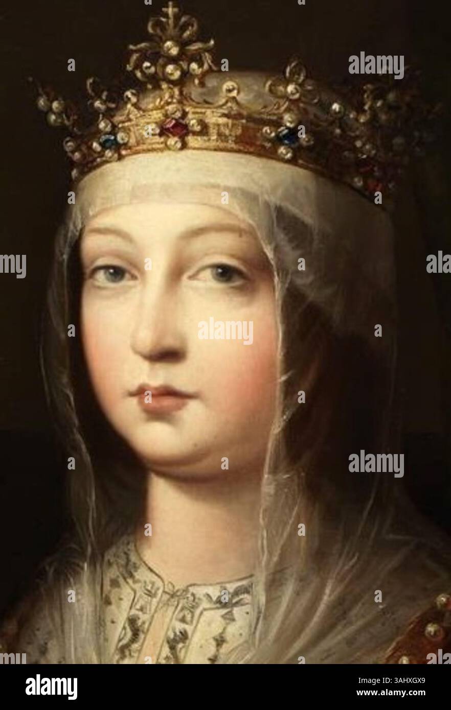 This circa 1848 painting by Luis de Madrazo depicts Isabella I of ...