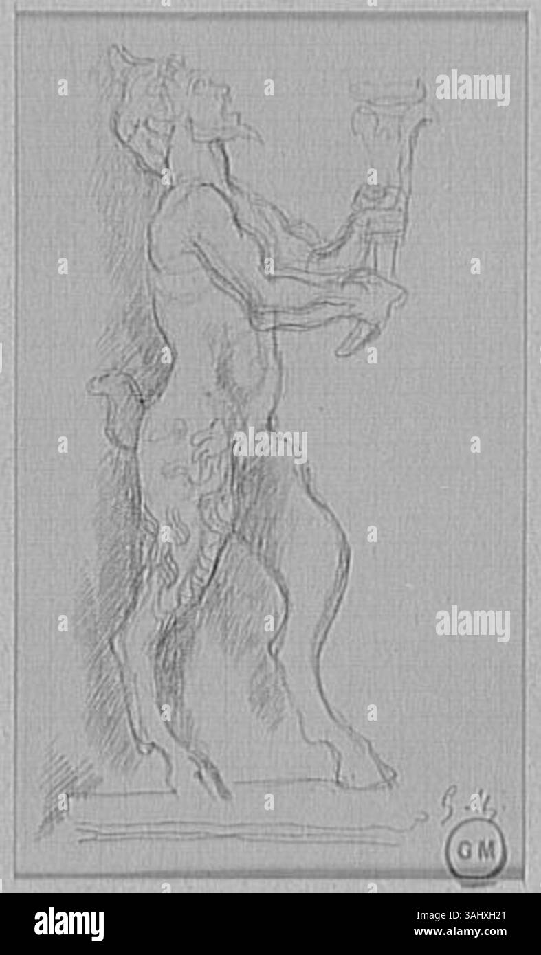 'Satyre' by Gustave Moreau, created between 1850 and 1895, depicts a ...